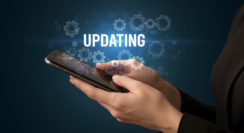 Updating Software on Mobile Phone Concept of Technology and Digital ...