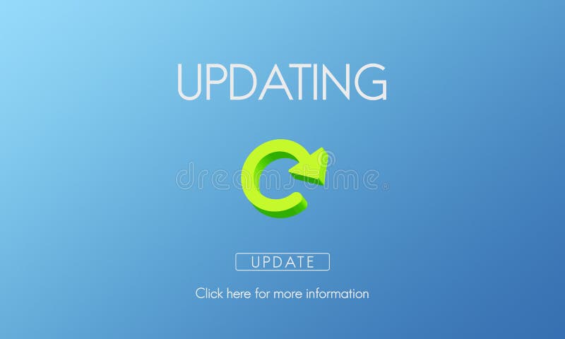 Updating Upgrade New Download Improvement Concept Stock Illustration ...