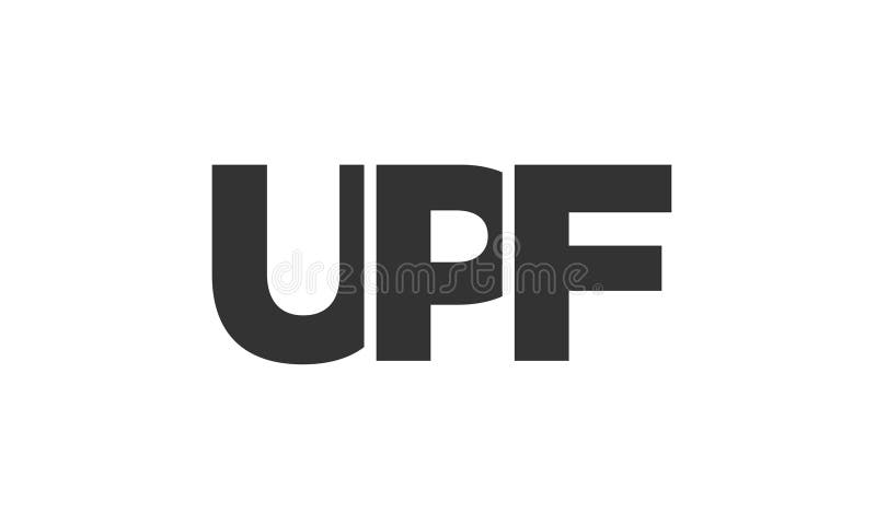 UPF Logo Design Template with Strong and Modern Bold Text. Initial ...