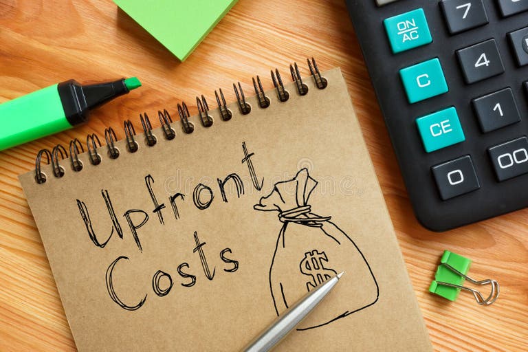 Upfront Costs is Shown Using the Text Stock Image - Image of home ...