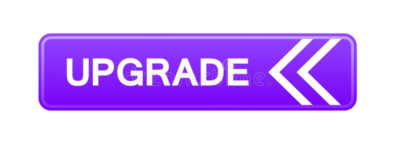 Upgrade button stock vector. Illustration of extended - 187750361