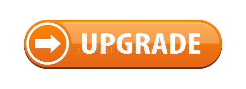 Upgrade button stock vector. Illustration of change - 187750619