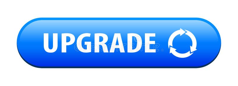 Upgrade button stock vector. Illustration of click, download - 187750696