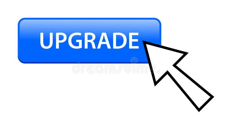 Upgrade button stock vector. Illustration of edition - 187750805