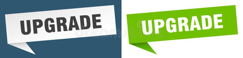 Upgrade Banner Template. Upgrade Ribbon Label Stock Vector ...