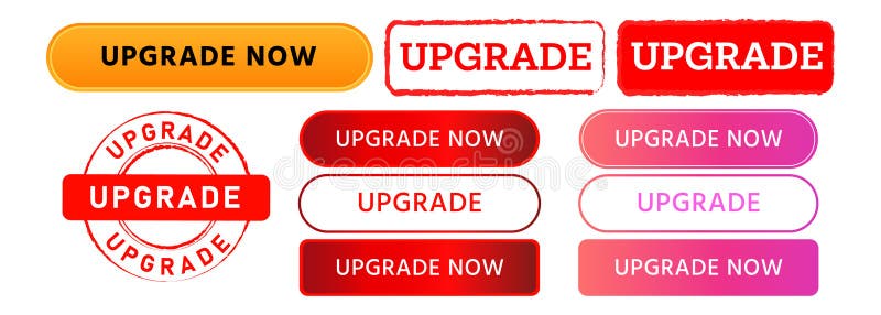 Upgrade Circle Rectangle Stamp and Button Sign for Update System ...