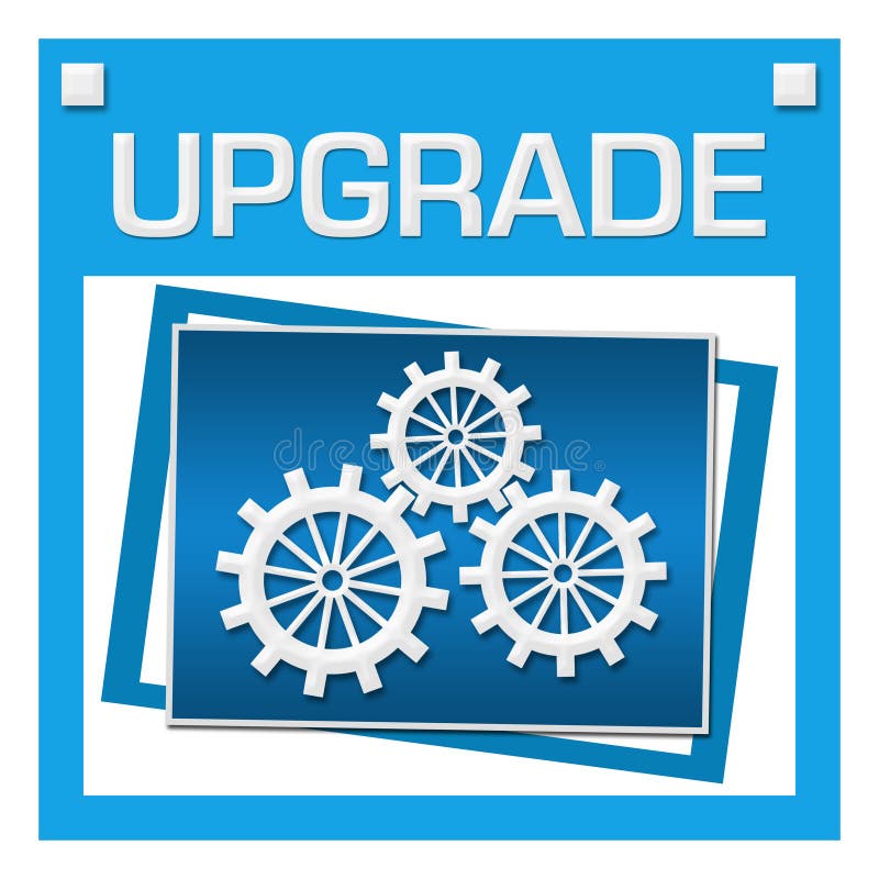 Upgrade Red Blue Circular Dots Stock Illustration - Illustration of ...