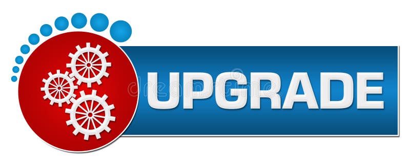 Upgrade Red Blue Circular Dots Stock Illustration - Illustration of ...