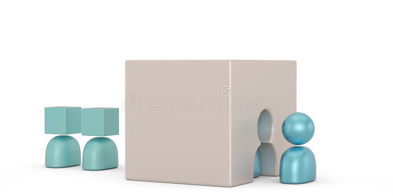 Upgrade Creative Concept, Production Line and Abstract Character ...