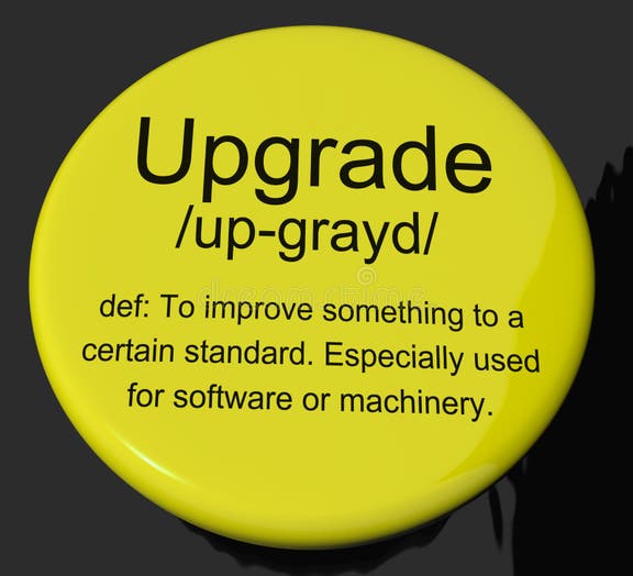 Upgrade Definition Button Showing Software Update or Installatio Stock ...