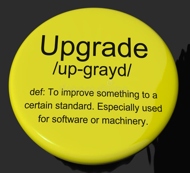 Upgrade Definition Button Showing Software Update or Installatio Stock ...