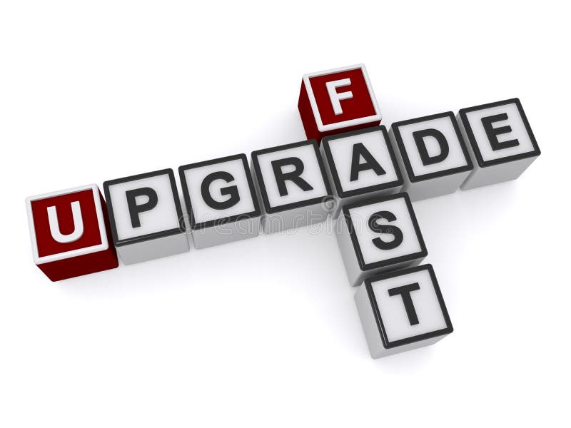 Fast Word Text Logo. Dynamic Speed Concept with Lightning Bolt. Stock ...