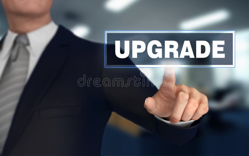 Upgrade Pushing Concept 3d Illustration Stock Illustration ...