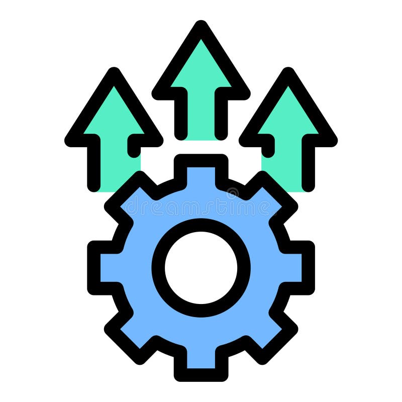 Upgrade Icon Flat Line Style Illustration Representing Improvement ...
