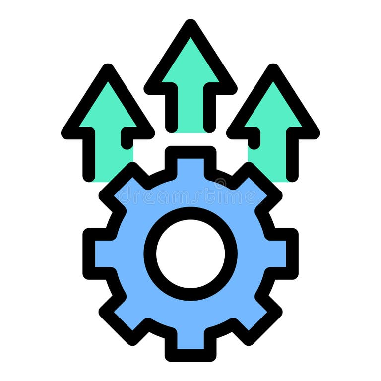Upgrade Icon Flat Line Style Illustration Representing Improvement ...
