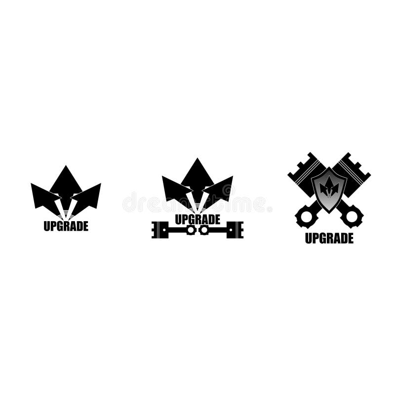Upgrade Icon Logo Illustration, Workshop Logo Illustration, Logos Stock ...