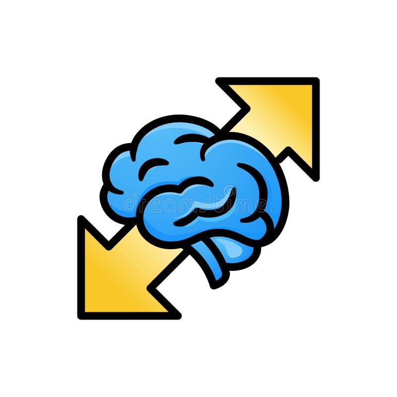 Upgrade Intelligence and Knowledge with Brain and Expand Arrow Icon ...