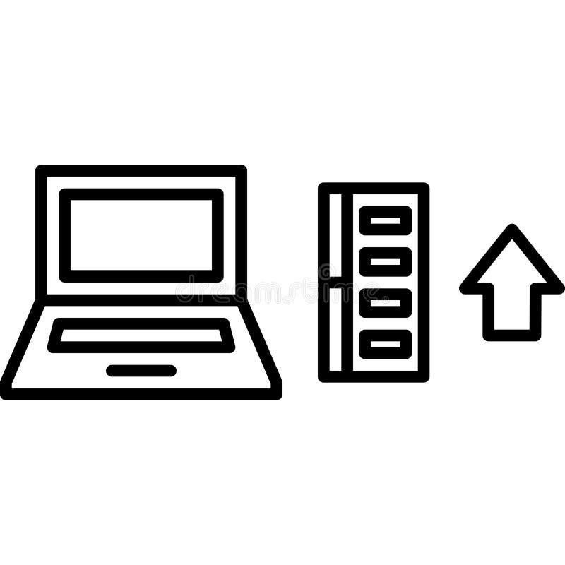 Upgrade Laptop stock vector. Illustration of presentation - 360621529