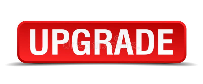 Upgrade Red 3d Square Button Stock Vector - Illustration of peeler ...