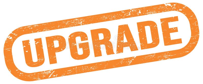 UPGRADE, Text Written on Orange Stamp Sign Stock Illustration ...