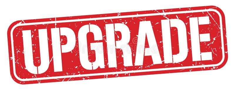 UPGRADE Text Written on Red Stamp Sign Stock Illustration ...