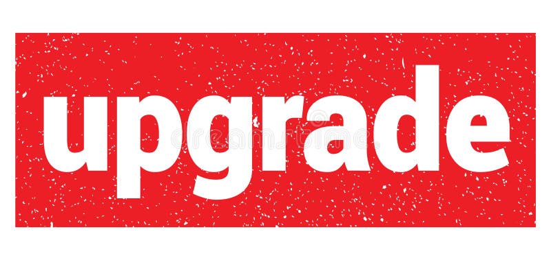 Upgrade Text Written on Red Stamp Sign Stock Illustration ...