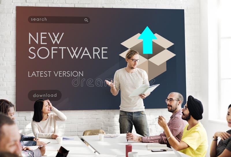 Upgrade Update New Version Better Graphics Concept Stock Photo - Image ...