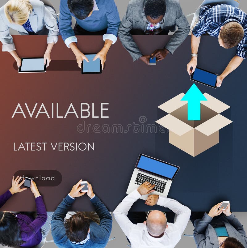 Upgrade Update New Version Better Graphics Concept Stock Image - Image ...