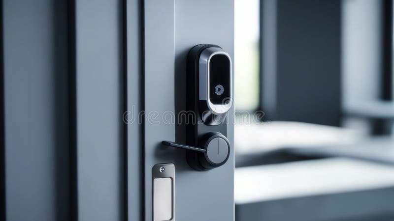 Smart Lock Installation Guide for Secure Entry in Modern Homes Stock ...