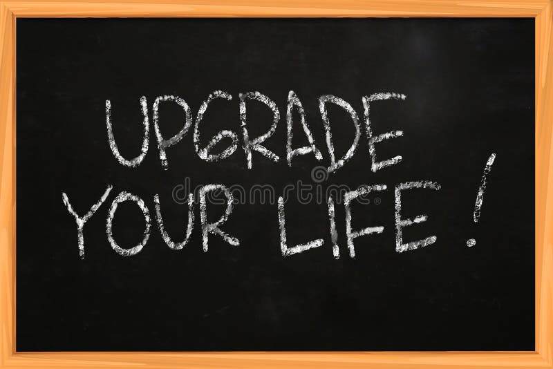 Upgrade Your Life stock photo. Image of renew, modern - 46192556