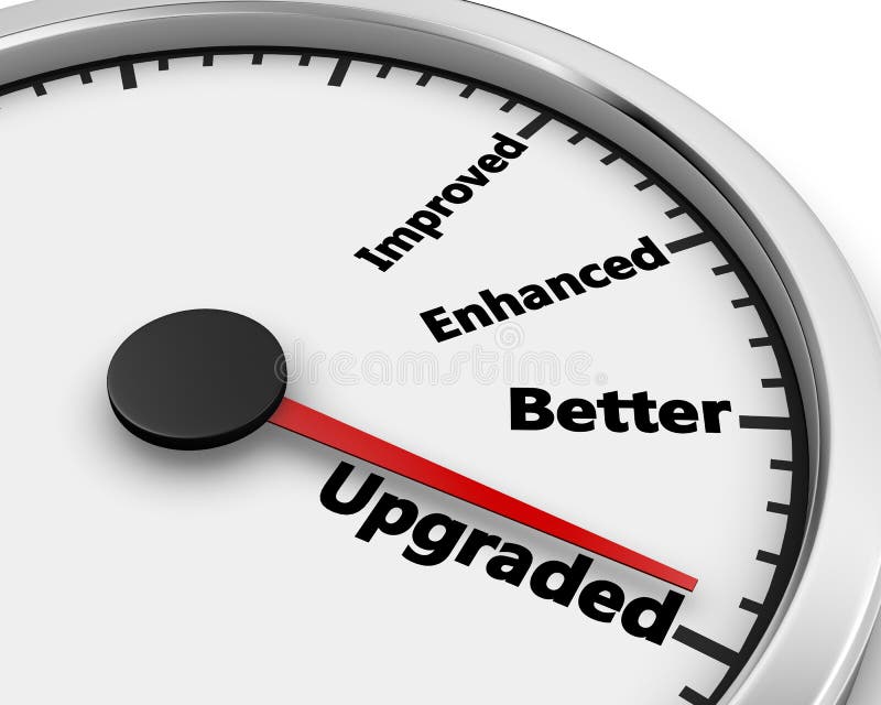 Upgraded stock illustration. Illustration of metaphor - 88222588