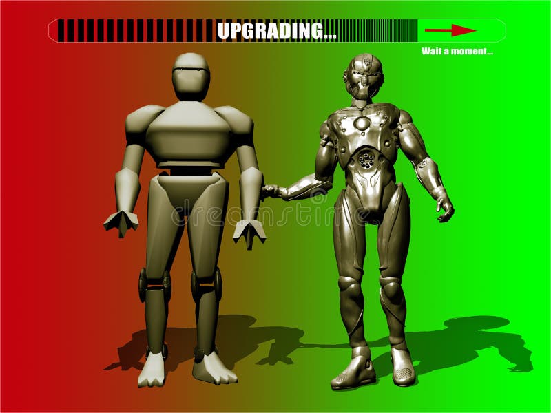 Upgrading operating system stock illustration. Illustration of creation ...