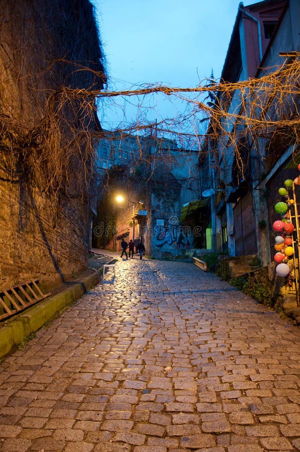 Uphill alley in Istanbul editorial image. Image of istanbul - 70378795