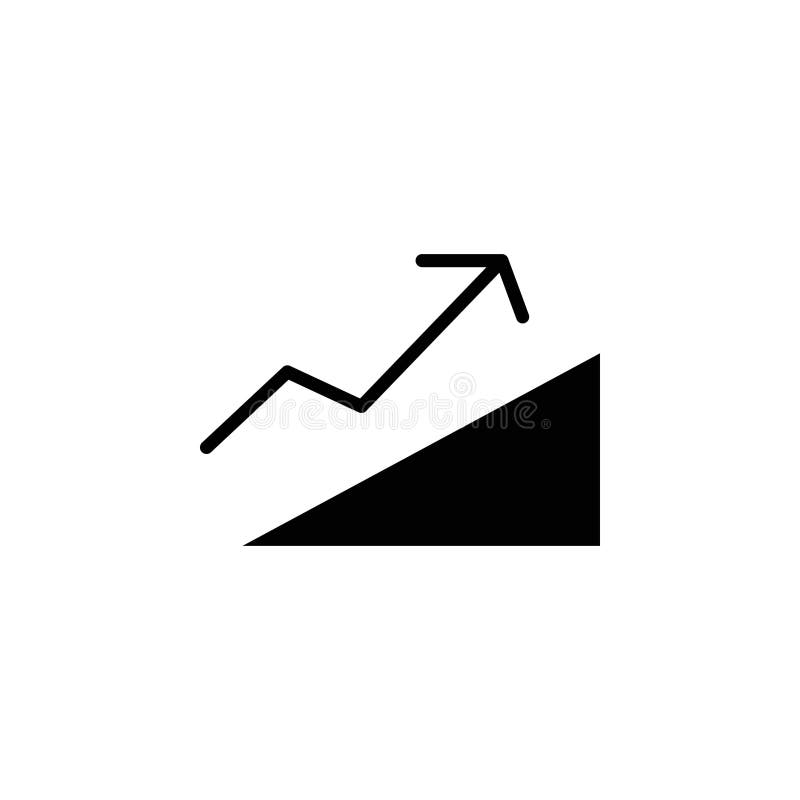 Uphill Icon Web Design in Vector Stock Vector - Illustration of uphill ...