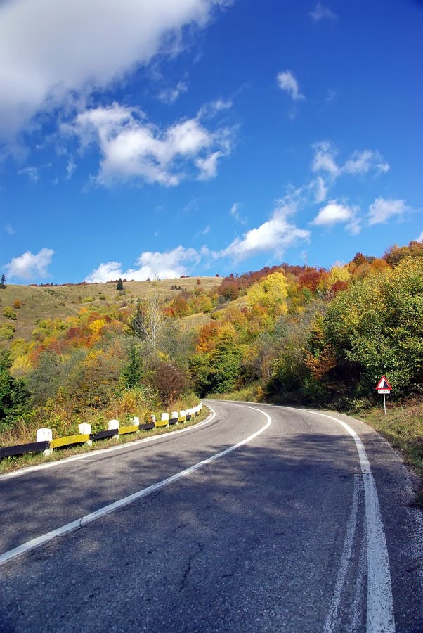Uphill street stock image. Image of mark, mountains, colours - 6724525