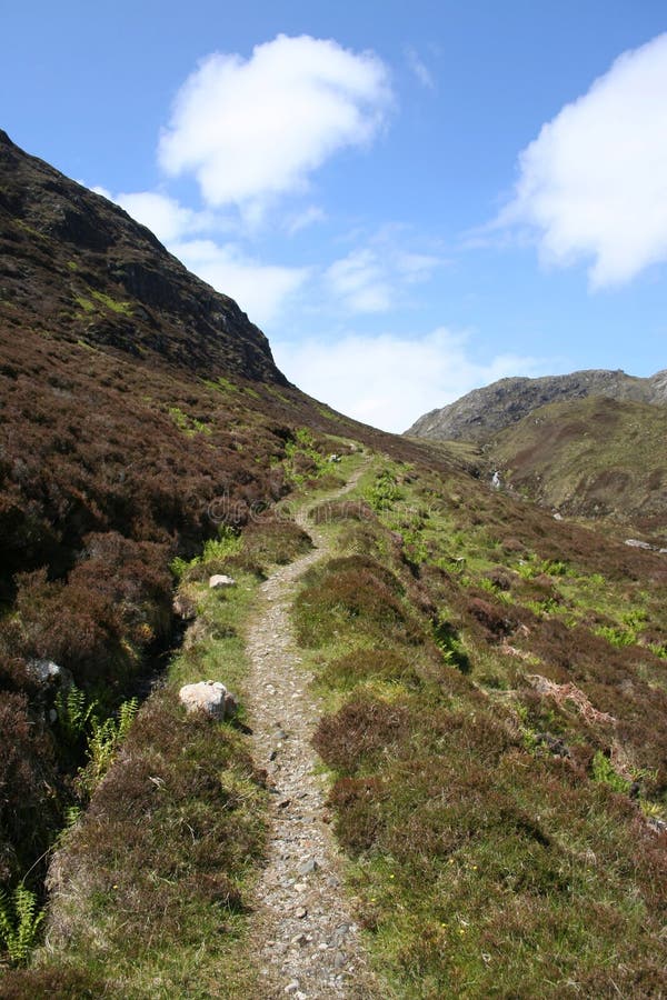 Uphill walking path stock image. Image of footpath, coast - 2622109