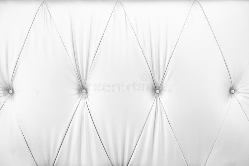 Button Tufting White Leater Wall Stock Image - Image of leather ...