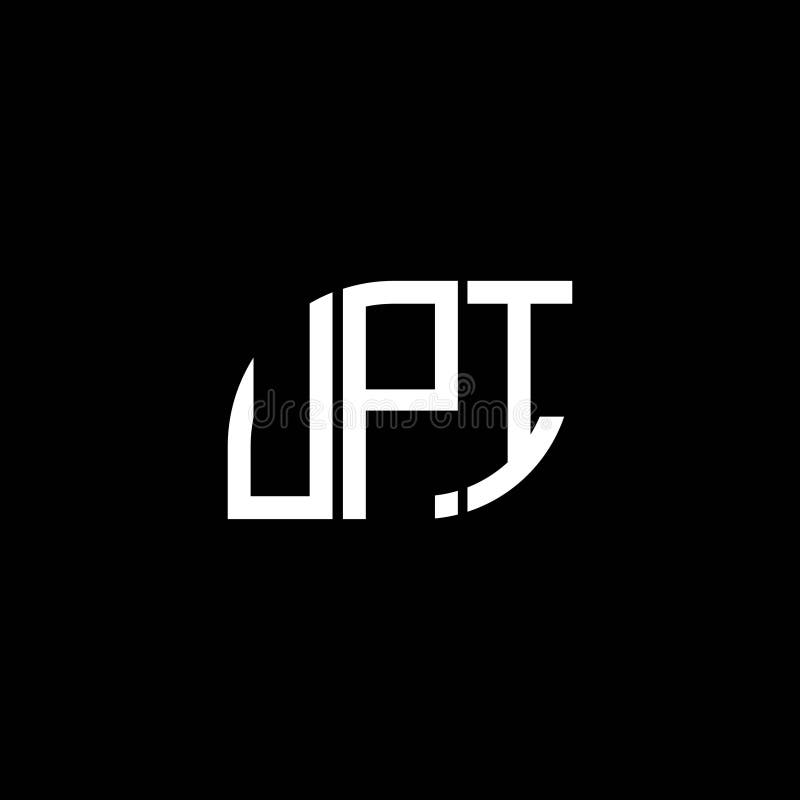 UPI Letter Logo Design on Black Background. UPI Creative Initials ...
