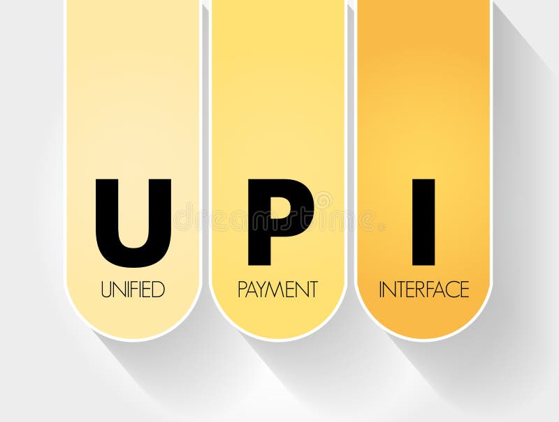 Upi Unified Payment Interface Concept with Big Word or Text and Team ...