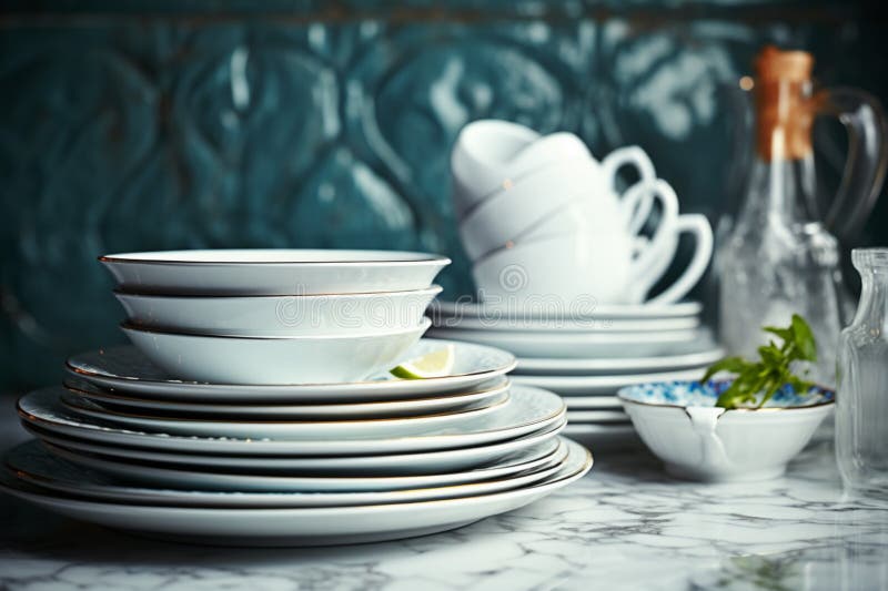 Daily Upkeep Image of Dishwashing Maintaining Kitchen Hygiene and Order ...