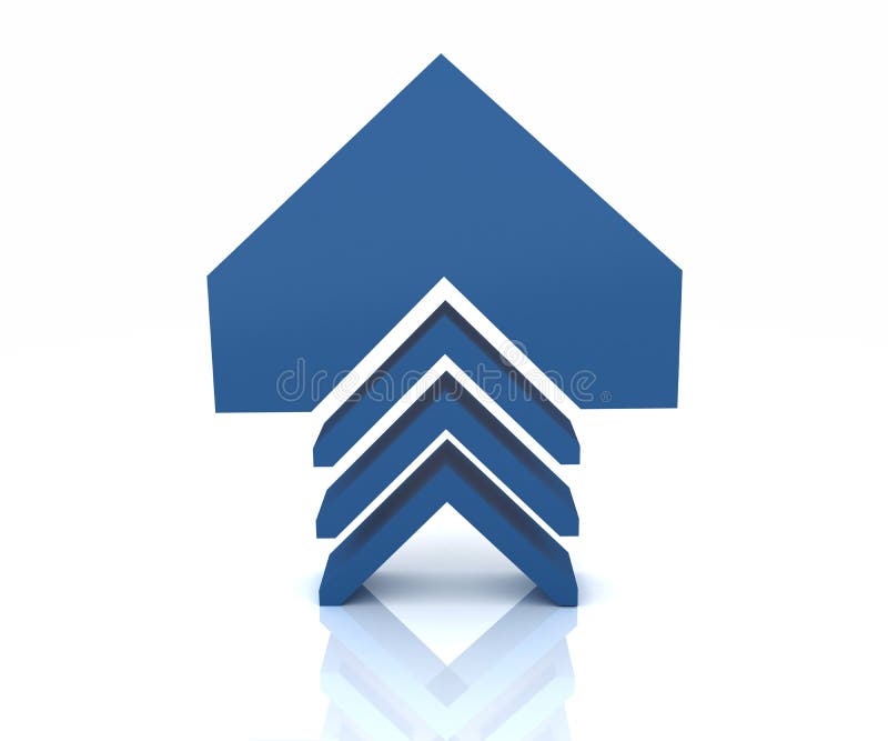 Blue Helper Person Lift 3D Friend Climb Up Stock Illustration ...