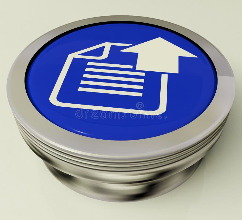 Upload Arrow and File Button Shows Uploaded Stock Illustration ...
