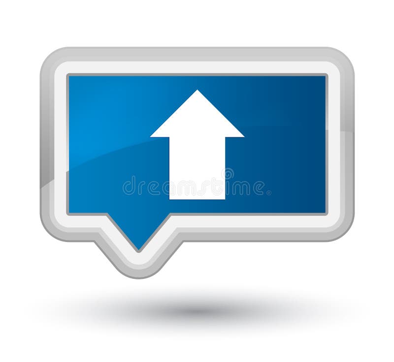 Upload Arrow Icon Prime Blue Banner Button Stock Illustration ...