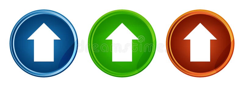 Upload Arrow Icon Stylish Round Button Set Glass Design Stock Vector ... Upload Arrow Icon Stylish Round Button Set Glass Design Stock Vector ...