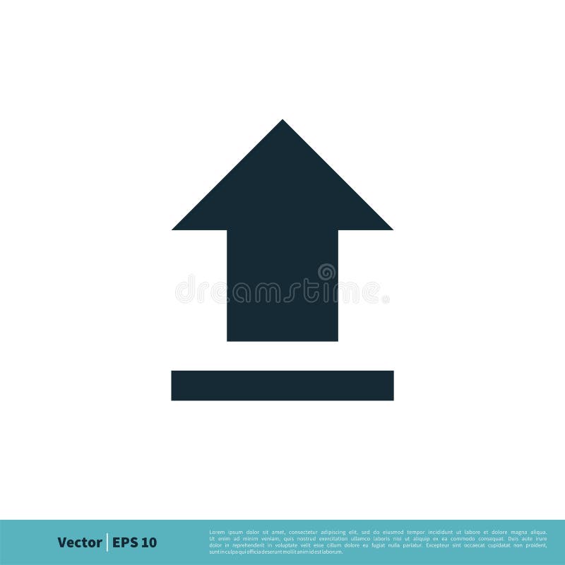 Upload Arrow Icon Vector Logo Template Illustration Design. Vector EPS ...