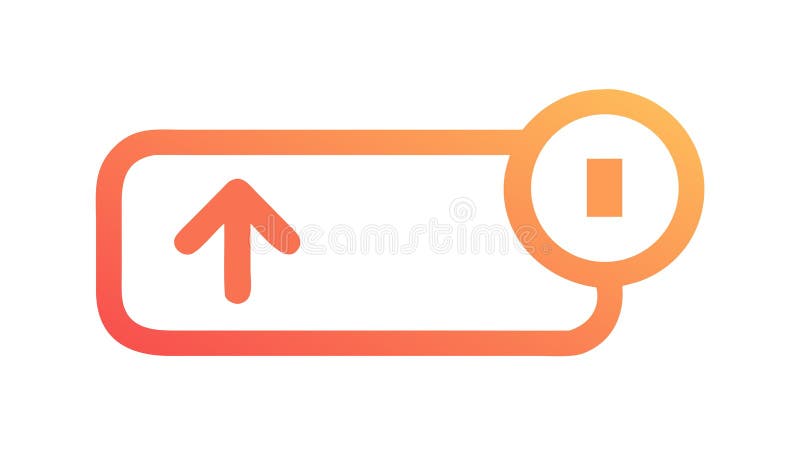 Upload Bar Icon - File Transfer Progress Indicator, Vector Design ...