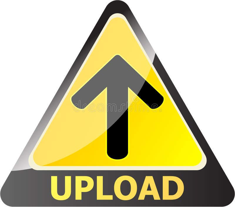 Upload button stock vector. Illustration of website, menu - 7202139