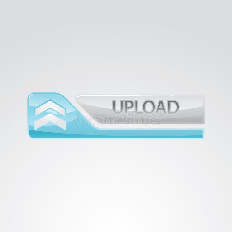 Upload Button. Vector Illustration Decorative Design Stock Vector ...
