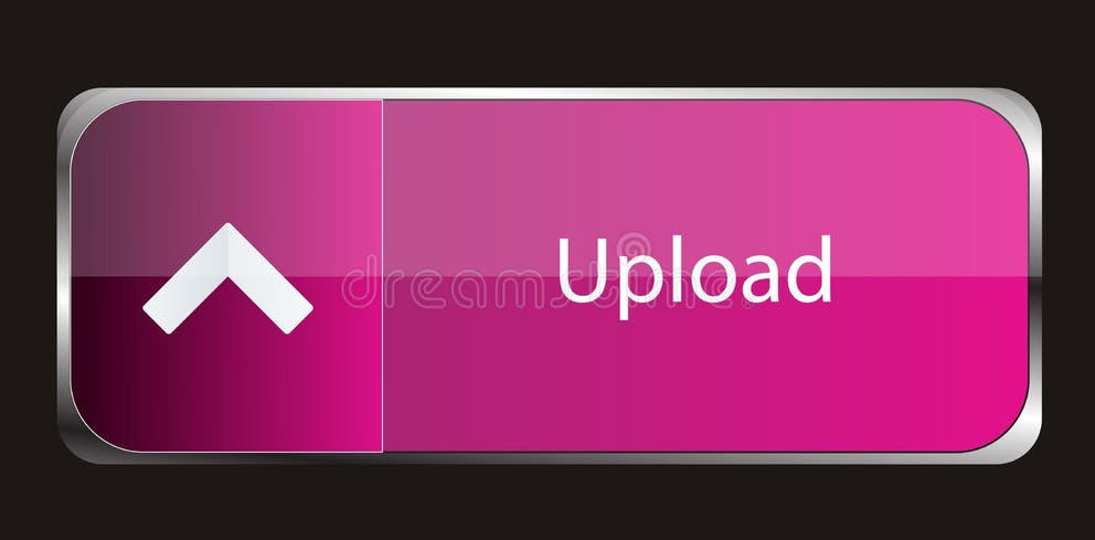 Upload button stock vector. Illustration of icons, network - 54504632