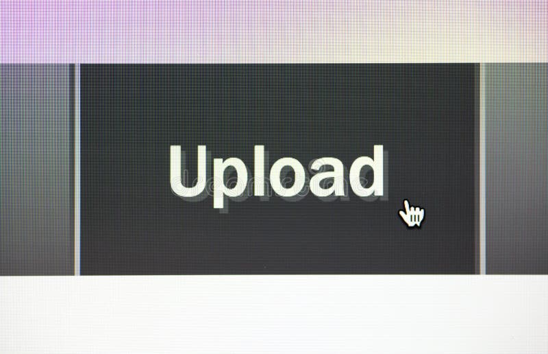 Upload click button stock image. Image of page, interface - 46629245
